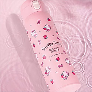 Everyday Delights Hello Kitty Stainless Steel Insulated Water Bottle Pink 480ml
