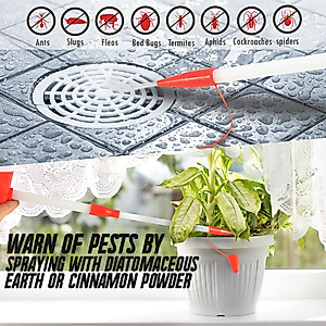 ASPECTEK Safe and Practical Insect and Ant Killer Powder Sprayer,Powder Duster with Extension Nozzle