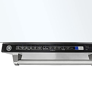 Vinotemp BR-DWSH01-S Dishwasher 24-Inch Built in with 6 Wash Options and 6 Automatic Cycles, Stainless Steel Construction, Electronic Control LED Display, Low Noise Rating, 44 dB, Metallic