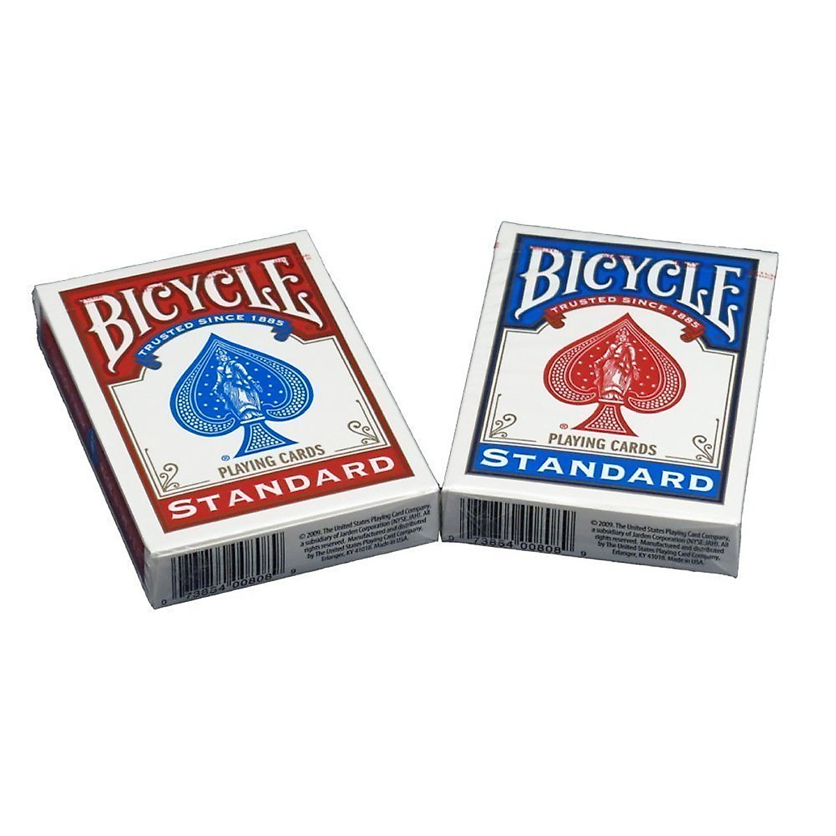 Bicycle Poker Size Standard Index Playing Cards, 2 Deck Player's Pack