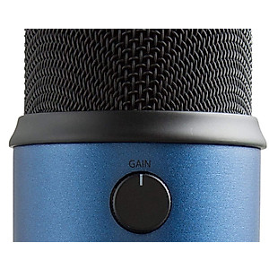 Newest Blue Yeti USB Microphone with 4 Pickup Patterns, 3 Condenser Capsules, Mic Gain Control, Adjustable Stand for Gaming, Streaming, Podcasting on PC/Mac, Midnight Blue with GalliumPi Accessories