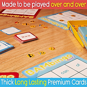 THE BAMBINO TREE Sight Word BAMBingo Levels 1, 2, 3 and 4 - Preschool Kindergarten 1st Grade 2nd Grade Sight Words