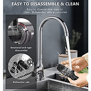 Juicer Machines, Fezen Slow Masticating Juicer Extractor, Cold Press Juicer with Two Speed Modes, Quiet Motor/Reverse Function, Higher Juice Yield Slow Juicer for Vegetables & Fruits, Easy to Clean