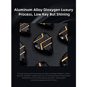 CCA C10PRO in-Ear Monitors, 4BA+1DD Hybrid HiFi Stereo Sport IEM Wired Earphones/Earbuds/Headphones with Detachable Cable 2Pin for Musician Audiophile (Black Without Mic)