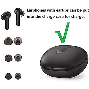 JNSA Ear Hooks Ear Tips Strap Compatible with Anker Soundcore Life P3 P3i P2 / Soundcore Liberty Air 2 pro, Anti Slip Anti Drop Anti Lost Sport Accessories, Black