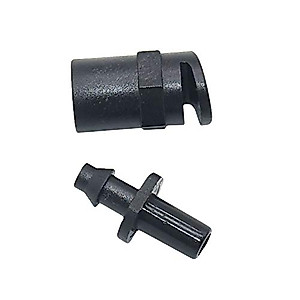 MANHONG Irrigation Dripper Garden Irrigation Flat Fan Spray Nozzle Simple Refraction Nozzle Barbed 1/4" 120-180 Degrees Sprayer 8pcs