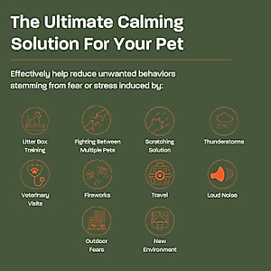2 Pack Calming Collar for Cats - Calming Cat Collar, Cat Pheromone Collar, Cat Calming Collar for Anxiety - Efficient Relieve Reduce Stress Relief for Cats, Ideal for Meowing and Anxiety Reduction