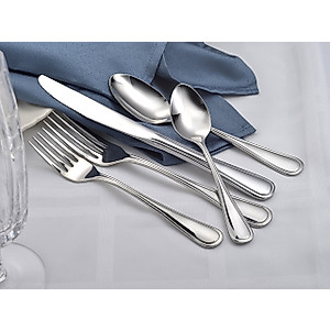 Liberty Tabletop Classic Rim 45 Piece Flatware Set for 8 Made in USA