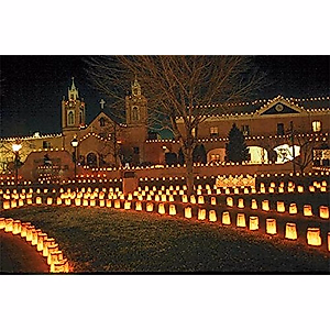 Since White Luminary Bags - 20 Count - Stars Design - Wedding, Reception, Party and Event Decor - Flame Resistant Paper - Luminaria (Stars)