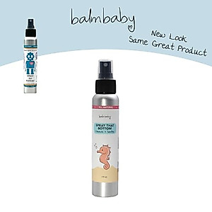 Balm Baby Spray That Bottom - Diaper Rash Cream Spray – No Touch - No Rub - Travel Friendly Skin Aid To Cleanse, Moisturize, Soothe, Prevent and Heal – 4oz All Natural, Vegan, Herbal Diaper Care