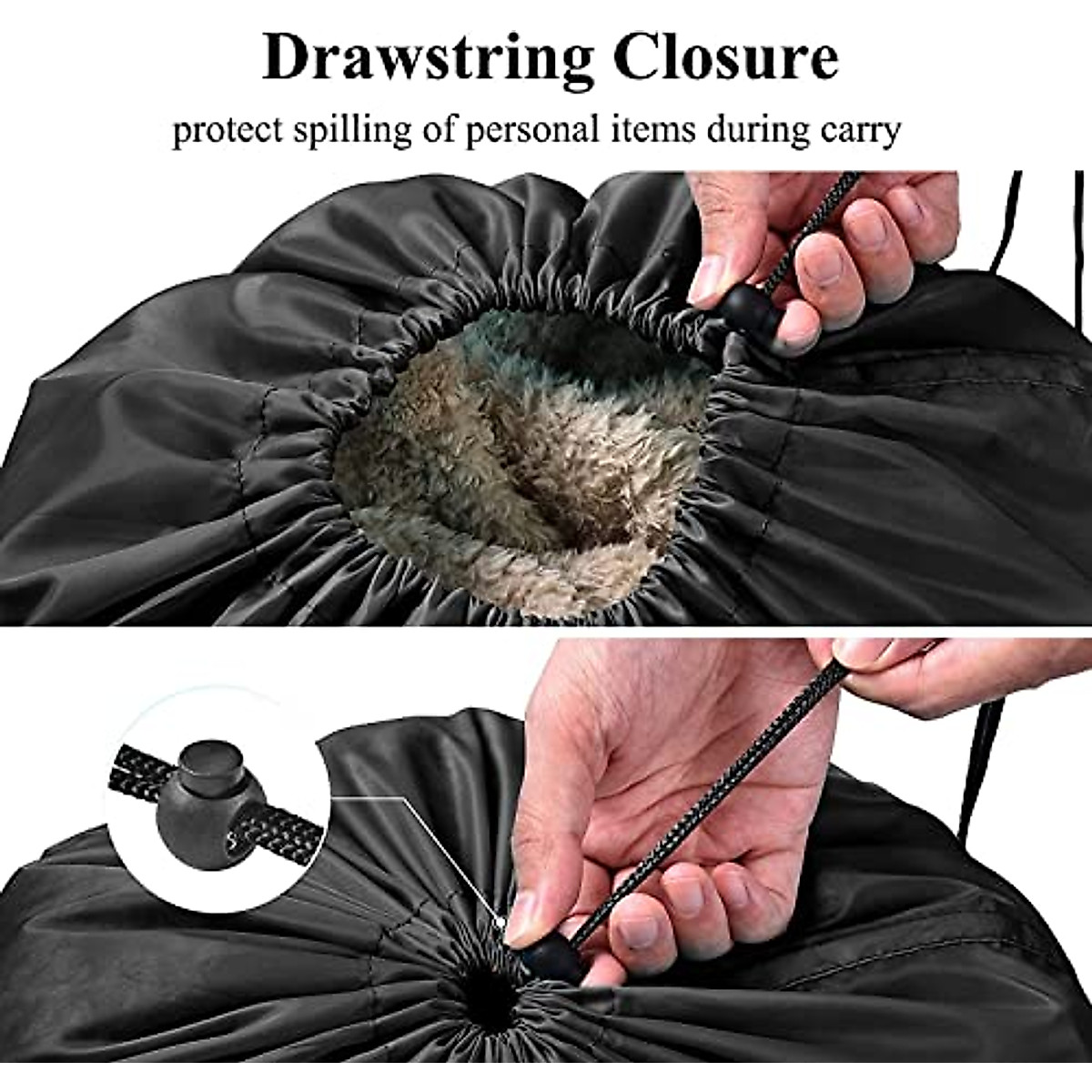 Heavy Duty Large Laundry Bags 2 Pack 30 x 40 inch XL Drawstring Travel Organizer Bag Fit Hamper Basket Camp Home College Dorm Tear Resistant Dirty Cloth Big Storage, Three Loads of Clothes Black