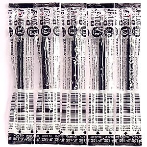 Zebra 1.0mm Black Ink Refill (JF-1.0), for Zebra Sarasa Clip 1.0 Gel Ballpoint Pen(JJE15-BK), × 5 Pack/total 5 pcs (Japan Import) [Komainu-Dou Original Package]