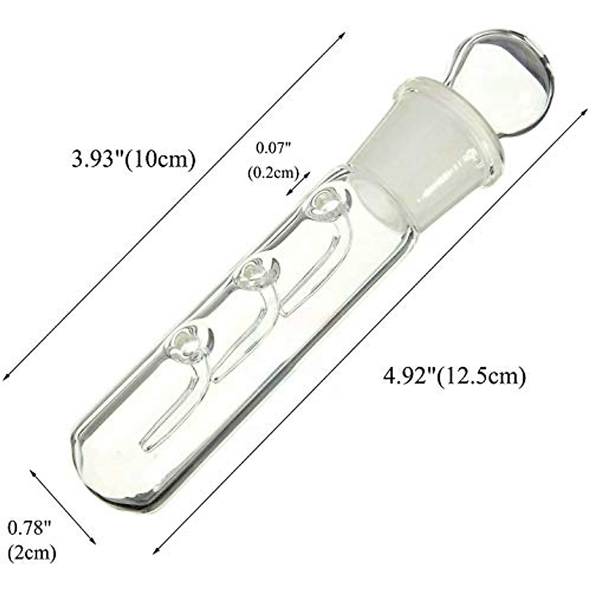 Windspeed Planaria Trap Catch Trap Leeches Catcher, Aquarium Supplies Clear Glass Planarian Leech Trap Tube Catcher 3 Holes for Cherry Shrimp Crystal Red Shrimp Dwarf Shrimp