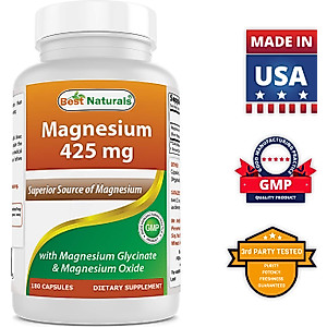 Best Naturals D-Mannose 1500 mg & Magnesium Glycinate 425 mg