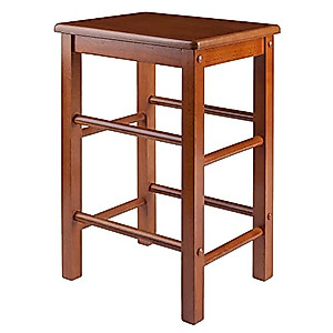 Winsome Wood Stella Snack Table, 33.07x33.07x30.16, Teak