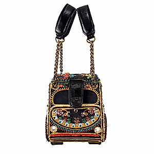 Mary Frances Joyride Vintage Car Beaded Top Handles Handbag, Multi