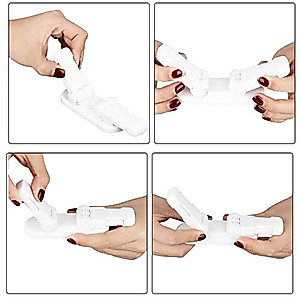 4-Pack Improved Childproof Door Lever Lock Prevents Toddlers From Opening Doors. Durable ABS with 3M Adhesive Backing.Easy One Hand Operation for Adults.Simple Install, No Tools Needed (4 white pack)