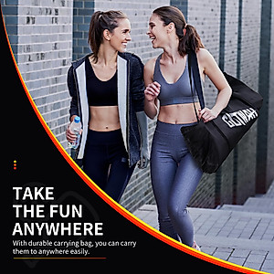 GOTWAH Pickleball Net System with 4 Lightweight Fiberglass Pickleball Paddles & Balls Outdoor Portable Pickleball Set with Net 22FT Regulation Size Weather Resistant for Badminton Driveway Backyard