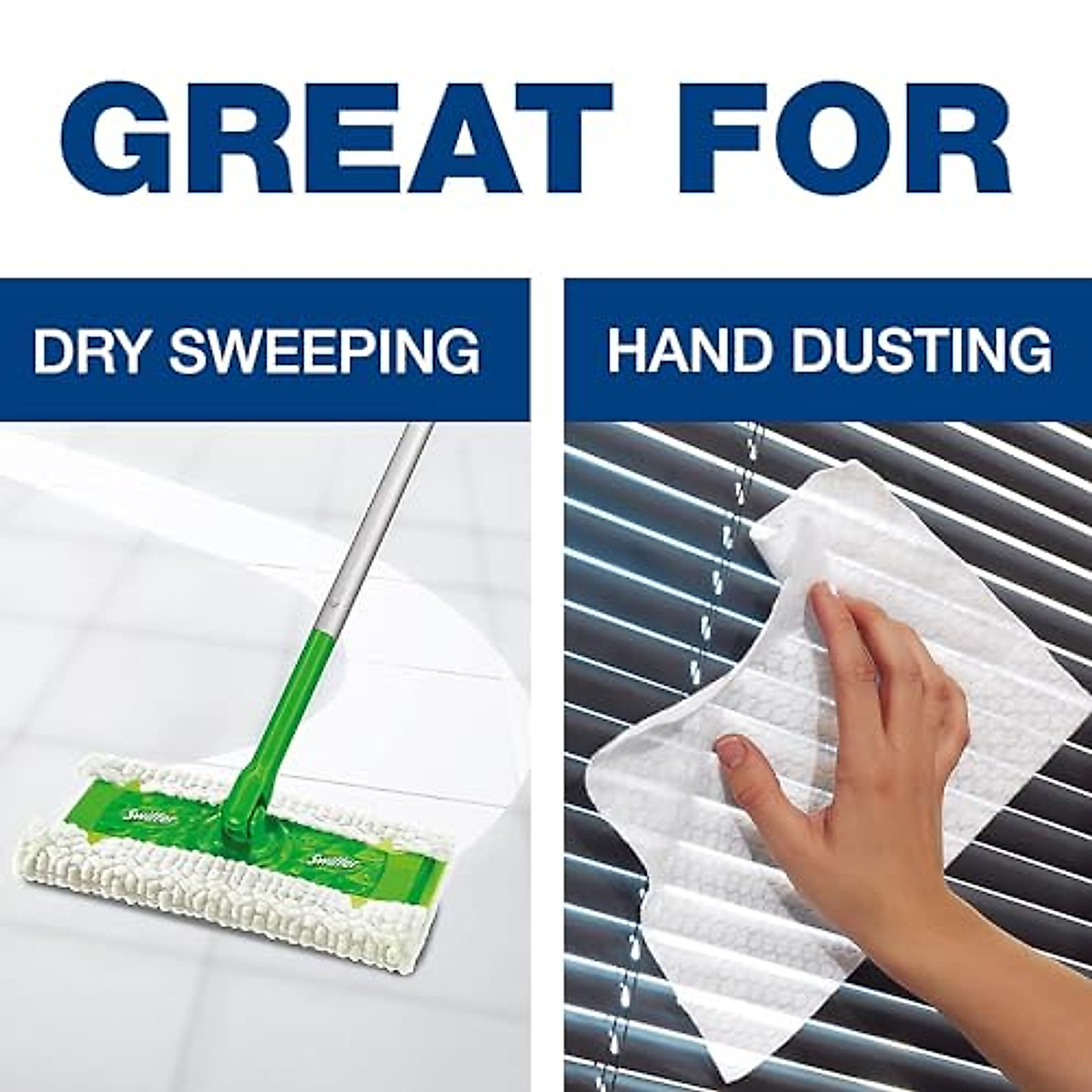 Swiffer Professional Duster Dry Cloth Sweeping Pad Refills for Swiffer Sweeper (Case of 6 Boxes, 32 Refills per Box)