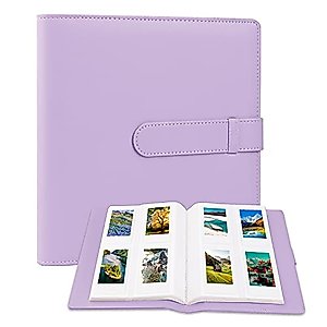 256 Photos Album for Fujifilm Instax Mini Camera, Polaroid 2”x3” ZINK Pictures, 2x3 Photo Album Book for Fujifilm Instax Mini 1112 9 90 70 40 8 Instant Camera, Polaroid Snap PIC-300 Z2300 Camera (purple)