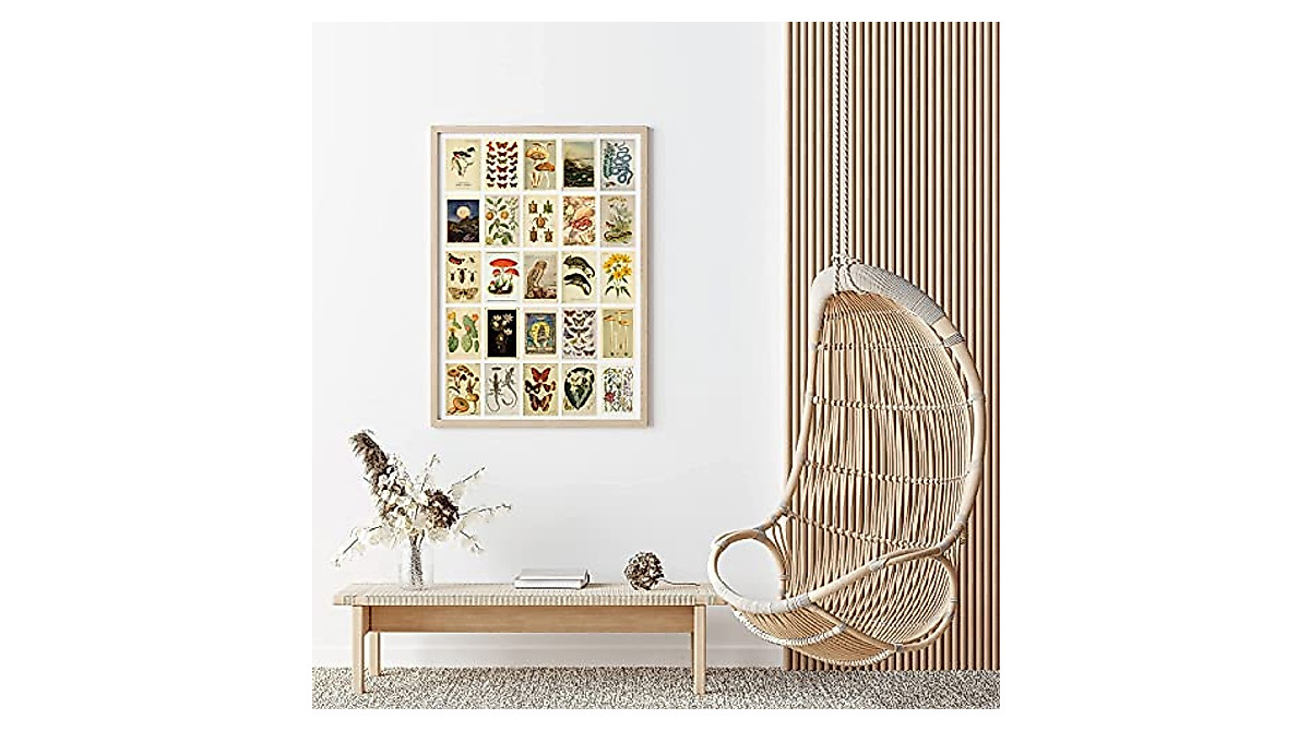 50 Mini Botanical Cottagecore Collage Kit | Vintage Wall Art