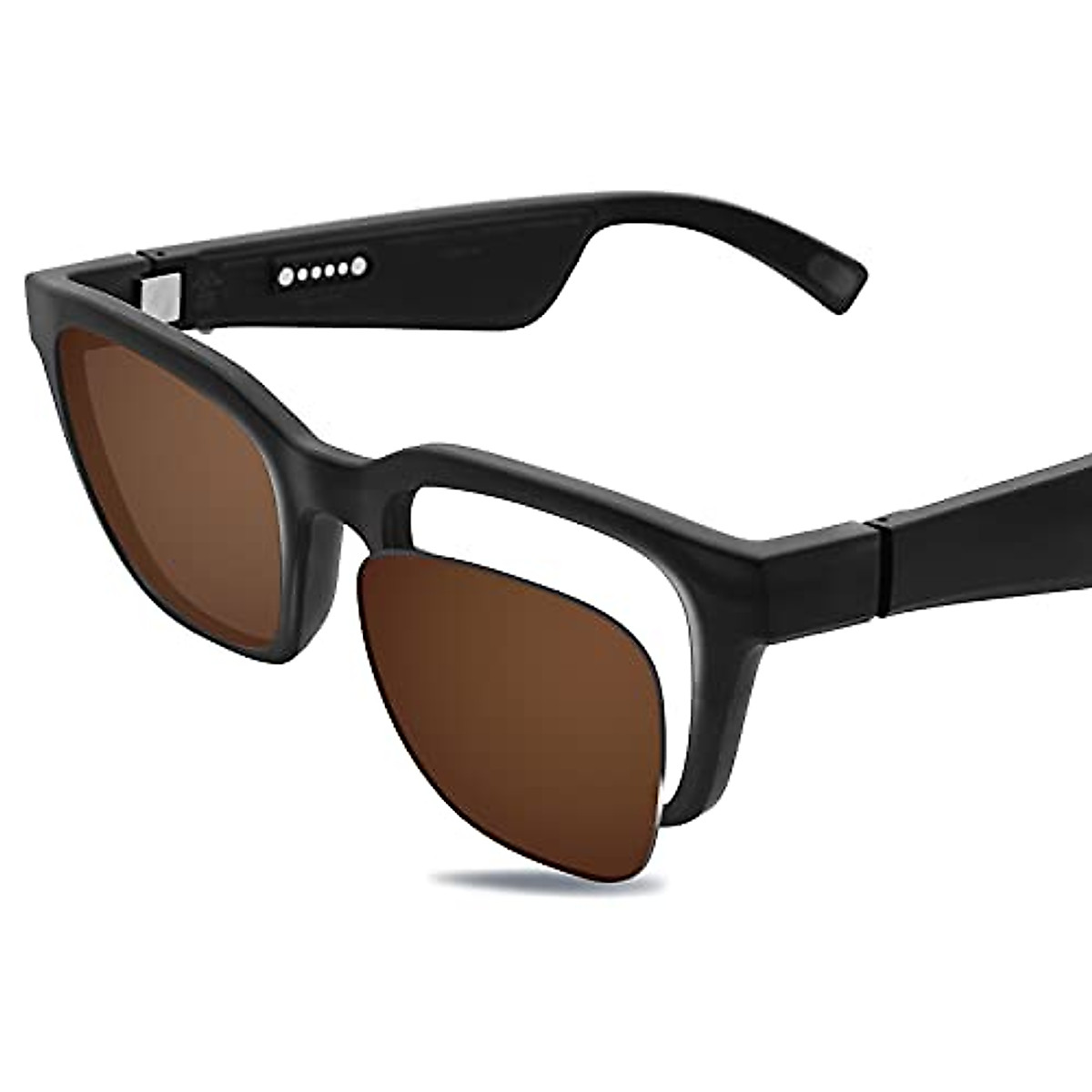 Glintbay 100% Precise-Fit Replacement Sunglass Lenses for Bose Alto M/L BMD0006 - Polarized Brown