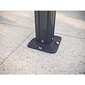 Hanover 10-Ft. x 10-Ft. Aluminum Hardtop Gazebo with Sloped Polycarbonate Roof, All-Weather and Rust-Resistant Patio Canopy in Dark Gray, UV-Resistant Outdoor Canopies