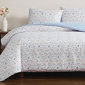Truly Soft Maine Floral King 3 Piece Duvet Cover Set