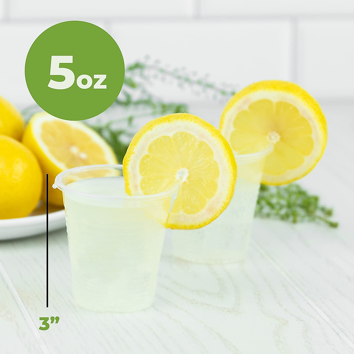 Framo 5 Oz Clear Plastic Cups, for Any Occasion, Disposable Transparent Ice Tea, Juice, Soda, and Coffee Glasses for Party, Picnic, BBQ, Travel, and Events (300)