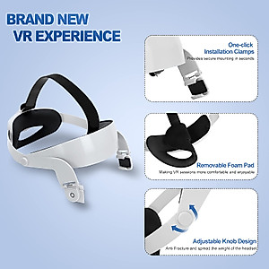 Halo Head Strap for Oculus Quest 2 - SUPERUS Replacement Accessories for Oculus Quest 2 Elite Strap for Enhanced Support and Comfort in VR