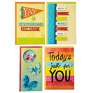 Hallmark All Occasion Handmade Boxed Set of Assorted Greeting Cards with Card Organizer (Pack of 24)—Birthday, Baby, Wedding, Sympathy, Thinking of You, Thank You, Blank