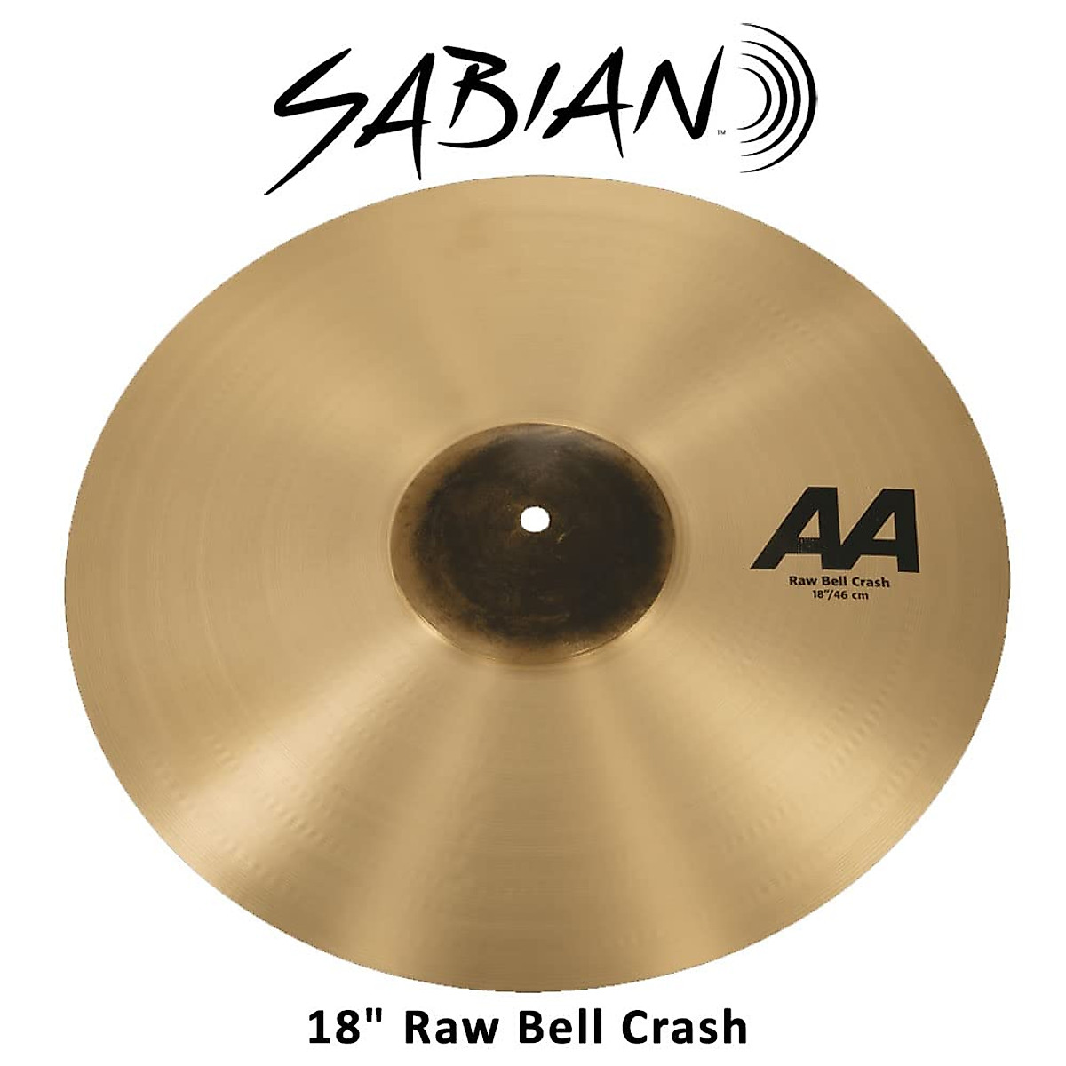 SABIAN 18" AA Raw Bell Crash, Brilliant Finish