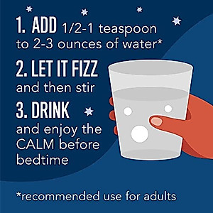 Natural Vitality Calm Sleep, Melatonin & Magnesium Citrate, Sleep Aid Drink Mix, GABA, Sleep Aid, Vegan, Gluten Free & Non-GMO, Mixed Berry, 16 Oz