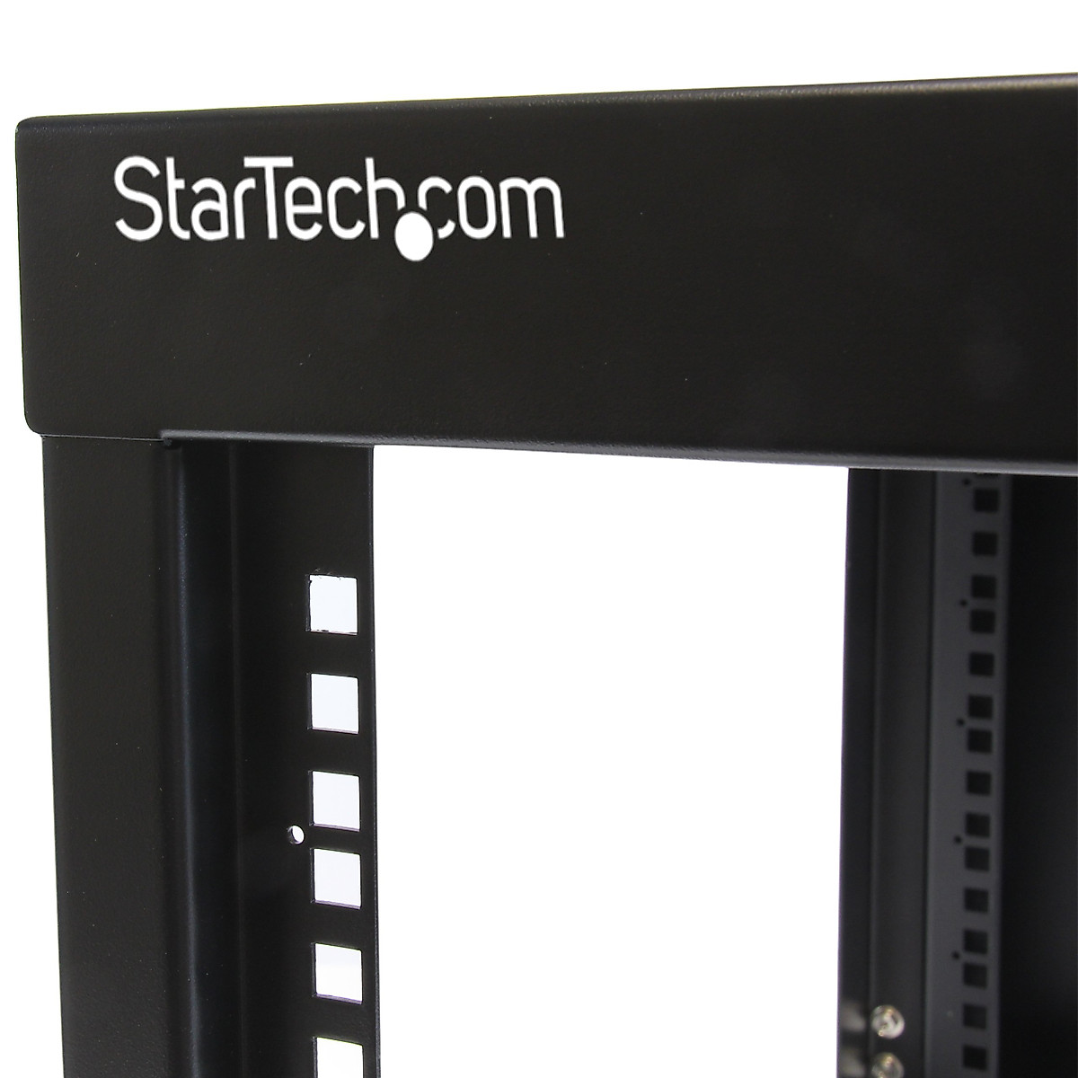 StarTech.com 4-Post 8U Hinged Wall-Mount Network Rack, 19" Open Frame Server Rack with 19.8in Mounting Depth, Wall Mount Swing Out Data Rack for IT / AV / Computer Equipment, TAA (RK819WALLOH)