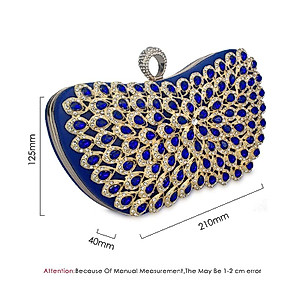 YLLWH Metallic Colorful Diamonds Beaded Clutch Wedding Purses Elegant Evening Bags Ladies Day Clutches Party Bag