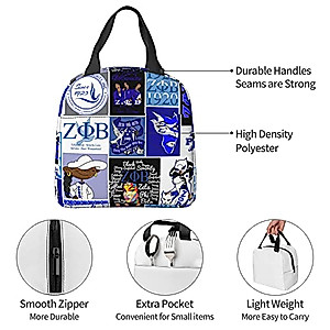 SOMIK Portable Insulated Lunch Bags for Women Reusable Leakproof Cooler Bag Lunch Tote for Travel Beach Picnic Work Sisters Paraphernalia Gifts (A2)