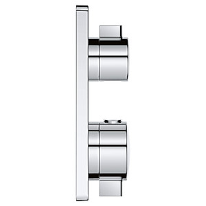 GROHE 24110000 Grohtherm Single Function 2-Handle Thermostatic Trim, Starlight Chrome