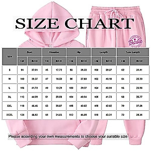 wkind olades Pink Come On Let's Go Party Hoodies Sweatpants Set for Women pumpkin halloween christmas Fashion Trendy Outfits Oversized Hooded Sweatshirts Pullover Fall Clothes