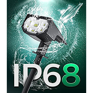 airmee Solar Spot Lights Outdoor, ‎30 LED Bright Spot Lights IP68 Waterproof, 3 Modes Solar Landscape Lights 40000H Lifespan, Auto On/Off Garden Lights for Yard/Pathway, Cold White 5 Pack