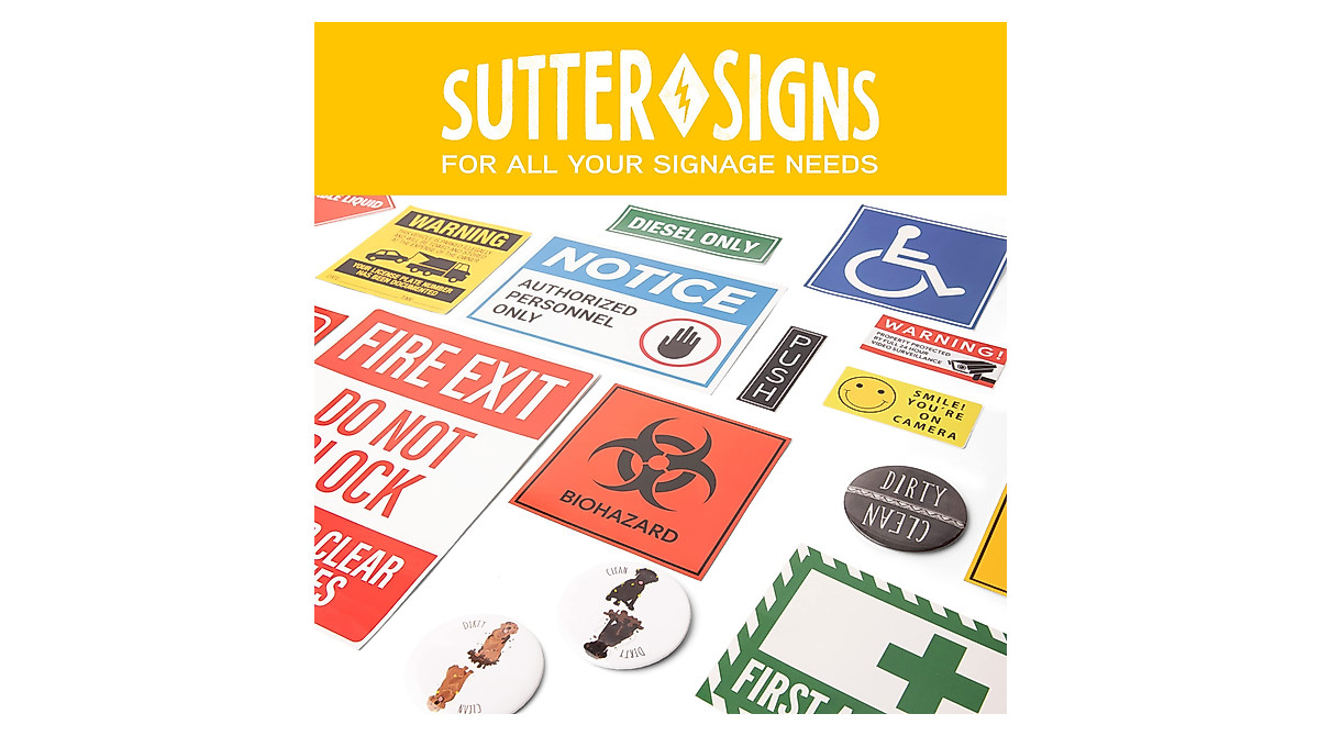 Recycling Stickers for Trash Cans - 5 Pack for Plastic, Glass & More