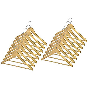 Whitmor GRADE A Natural Wood Suit Hangers (Set of 16)