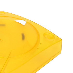 Translucent Plastic Case, Shock Absorbing Plastic Housing Shell Yellow for SEGA Dreamcast DC