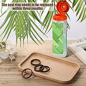 8pcs Replacement Gasket Compatible with Gatorade Water Bottle, Silicone Lid Seal Replacement for Gatorade Gx Bottle Seal Replacement Accessory Part for 30oz Gatorade GX Pods