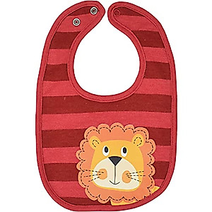 Funstuff Baby Boys 5 Pack Bibs Lion Panda Dinosaur Tiger Shark Infant