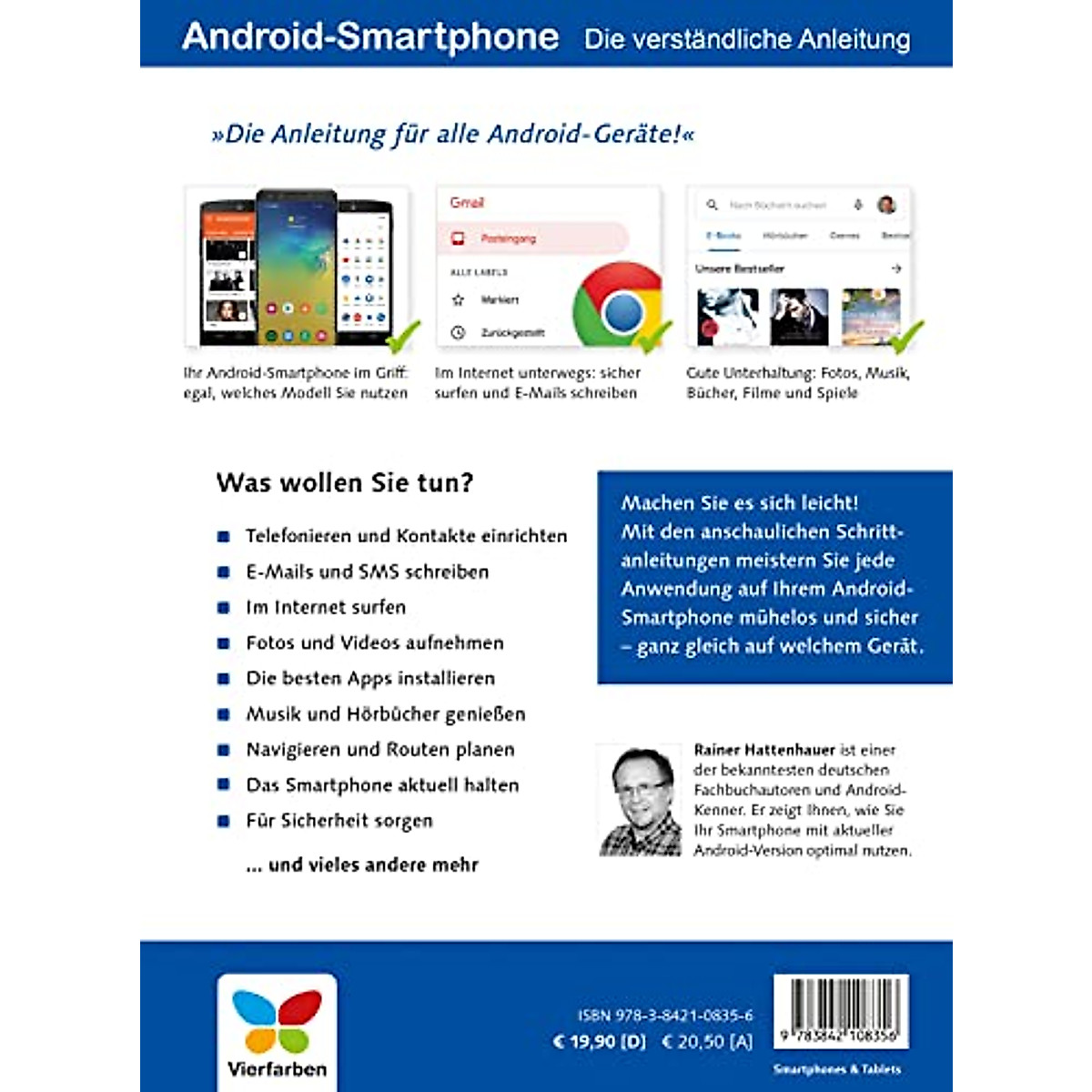 Android-Smartphone: Die verständliche Anleitung für alle Android-Smartphones: Samsung, Huawei, Xiaomi, Vivo, Oppo, Sony u.v.m. Aktuell zu Android 12