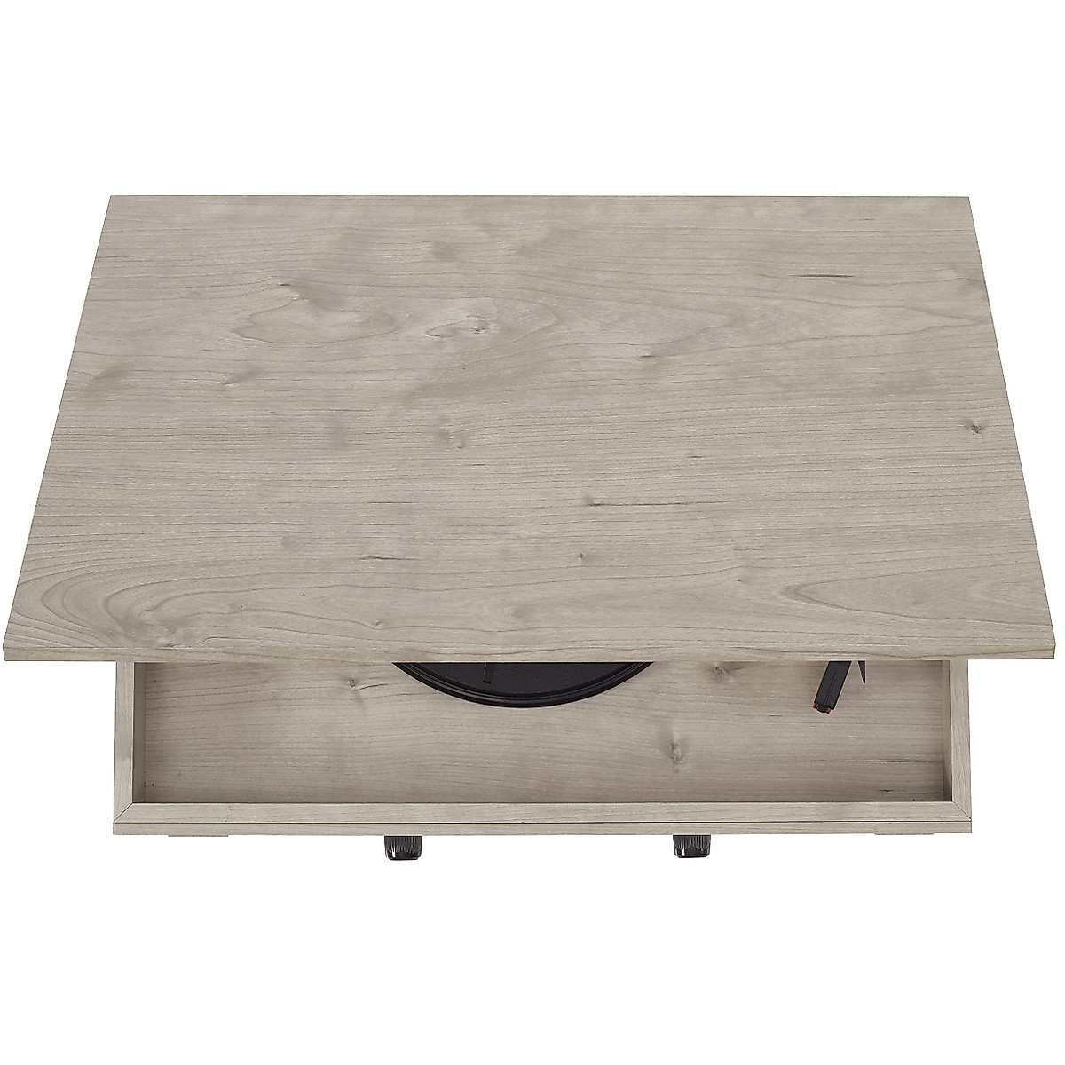 Crosley CR7015A-GY Medley 3-Speed Vinyl Record Player Turntable with Bluetooth, AM/FM Radio, CD Player, Cassette Deck, and Aux-in, Gray