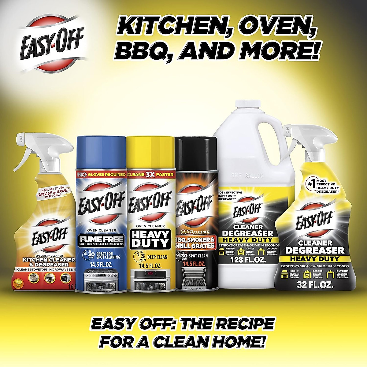 Easy Off Heavy Duty Degreaser Cleaner Spray, 32 Ounce