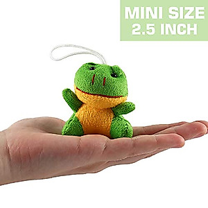 32 Piece Mini Plush Animal Toy Set, Cute Small Animals Plush Keychain Decoration for Themed Parties, Kindergarten Gift, Teacher Student Award, Goody Bags Filler for Boys Girls Child Kid Laxdacee