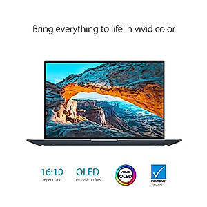 ASUS ZenBook 14X OLED Laptop, 14” 2.8K 16:10 Display, Intel Core i7-12700H CPU, Intel Iris Xe Graphics, 16GB RAM, 1TB SSD, Windows 11 Home, Wi-Fi 6E, Pine Grey, UX5401ZA-PS74