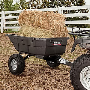 Ohio Steel 4048P-HYB Dump Cart, 15 Cubic feet, Hybrid Hitch - with Pin to Lock